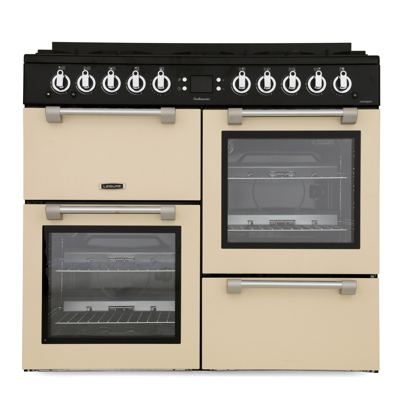 LEISURE Cookmaster CK100G232K 100cm Gas Range Cooker – Black & Cream ...
